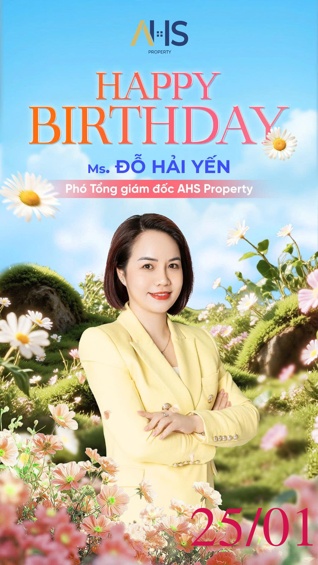 AHS PROPERTY CHÚC MỪNG SINH NHẬT PHÓ TỔNG GIÁM ĐỐC ĐỖ HẢI YẾN - AHS ...